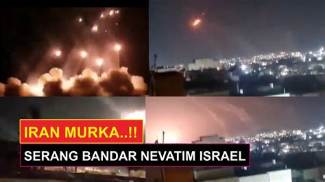 Menunaikan Sumpahnya Iran Serang Nevatim Israel Dengan Drone Rudal