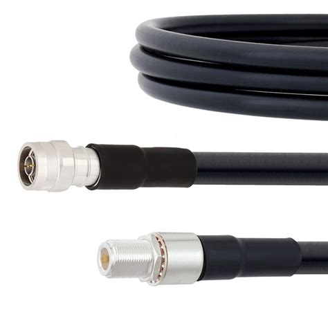 Low Loss N Male To N Female Bulkhead Cable LMR 600 Coax In 100 CM With