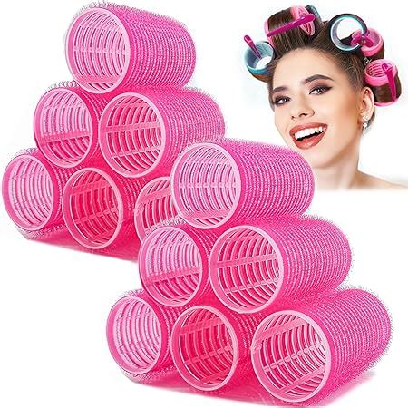 Amazon Jumbo Hair Rollers Sets 12 Pcs Self Grip Salon Hair