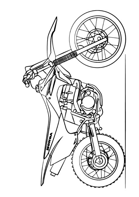 Moto De Motocross Para Colorir Imprimir Desenhos