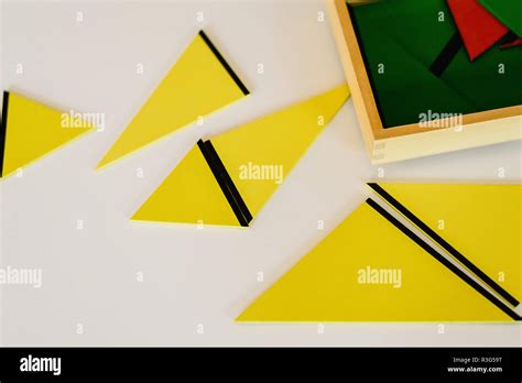 Geometrie Und Mathematik Materialien In Einer Montessori Classroom