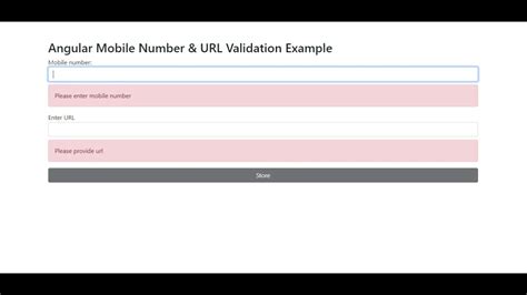 angular reactive form validation youtube