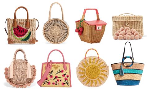 Straw Tote Bags For Summer IUCN Water