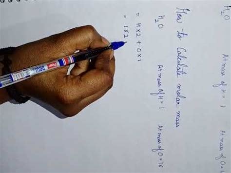 Easy Way To Calculate Molar Mass YouTube