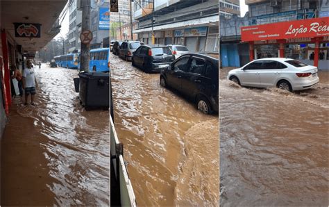 V Deo Chuva De Primavera Alaga Ruas Do Eixo Central De Nova Friburgo