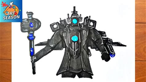 How To Draw Upgraded Titan Cameraman From Skibidi Toilet YouTube