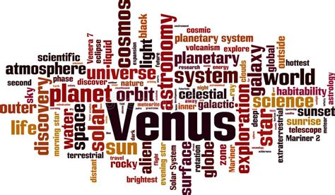 Word Venus Is A Female Floor Sign With A Pattern In Tribal Indian Style Vector Illustration
