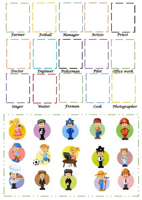 Ficha Online De Jobs And Occupations Para Pimero Puedes Hacer Los