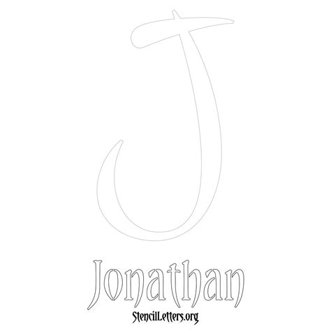 Jonathan Free Printable Name Stencils With 6 Unique Typography Styles