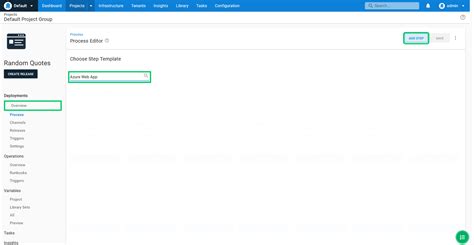 Deploy An Aspnet Application To Azure Websites Using Octopus Azure Devopstfs And Artifactory
