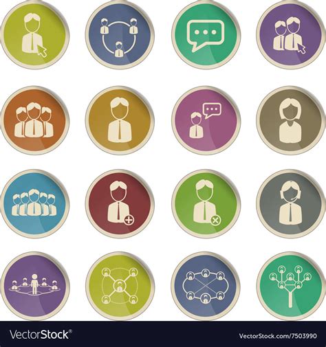 Community Simply Icons Royalty Free Vector Image