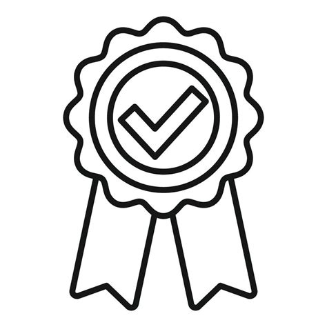 Approved Or Certified Medal Icon Showing Validation Check Mark