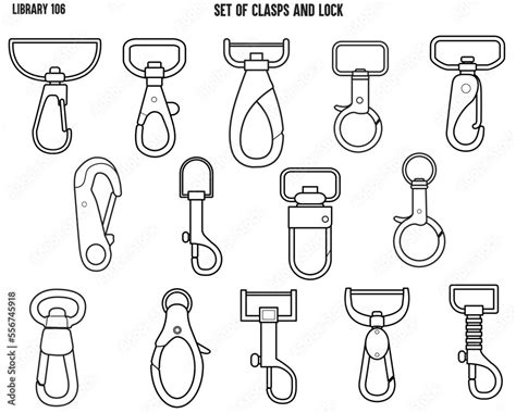 CLASPS ACCESSSORIES FASTNERS BAGS FASTNERS BACKPACK FASTNERS AND LOCK