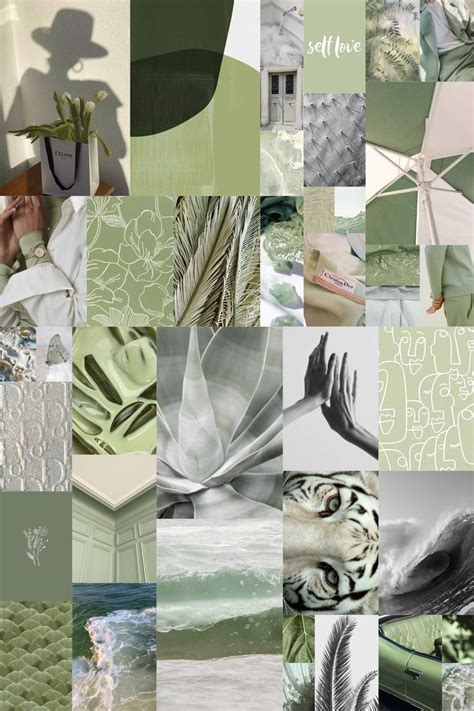 Light Green Collage Wallpapers Top Free Light Green Collage