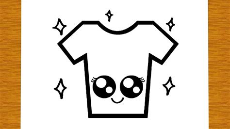 COMMENT DESSINER UN T SHIRT MAILLOT KAWAII Dessins Faciles YouTube