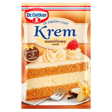 Dr Oetker Krem Do Tort W I Ciast Smak Waniliowy G Zakupy Online