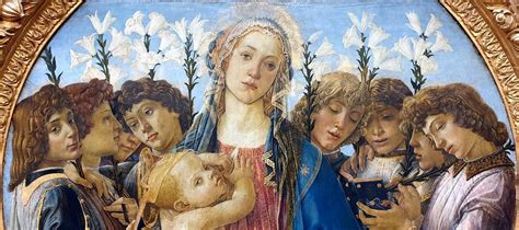 1477 Botticelli Maria mit dem Kind und singenden Engeln Gemäldegalerie