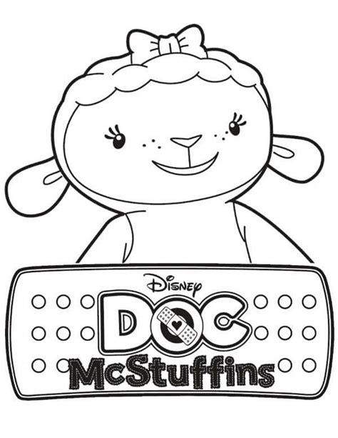 Coloriage Docteur La Peluche Doc McStuffins à imprimer sur