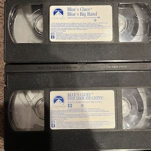 Lot Of 15 Blues Clues Vhs Tapes Big Holiday Bluestock 100th Etsy