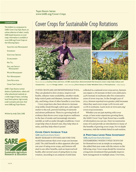 Cover Crops For Sustainable Crop Rotations SARE
