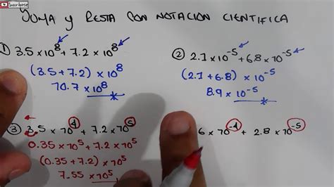 Ejemplos De Notacion Cientifica Resueltos