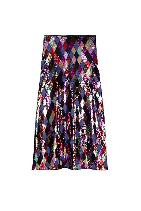 Rent Kelly Harlequin Midi Skirt Rixo Hurr