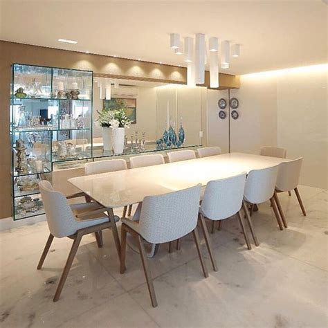 Uma Sala De Jantar Dos Sonhos Amei A Cristaleira Toda Em Vidro E O