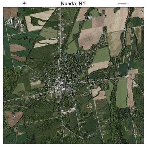 Aerial Photography Map Of Nunda Ny New York