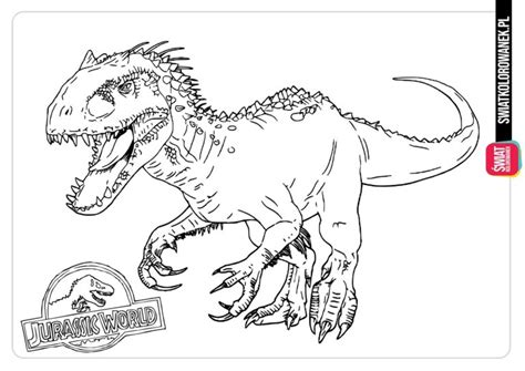 Kolorowanki Jurassic World ŚwiatKolorowanek pl