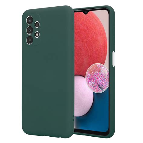 Coque silicone Samsung Galaxy A13 4G vert foncé Coque telephone fr