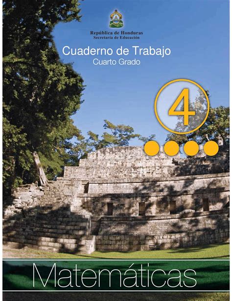 Cuaderno de Trabajo Matemáticas Cuarto Grado