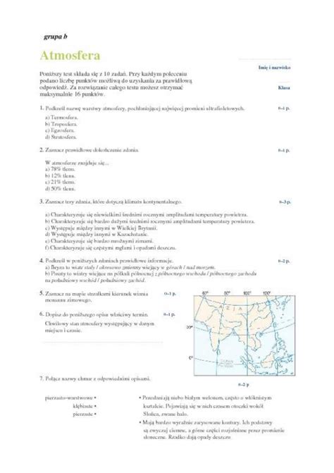 Sprawdzian Z Geografii Klasa Dzial Margaret Wiegel Images And