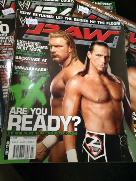 Wwe Wwf Raw Magazine July 2006 Dx Shawn Michaels Triple H £799 Picclick Uk