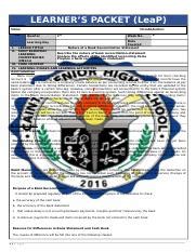 FABM2 WEEK5 Docx LEARNER S PACKET LeaP Name Grade 12 Subject Teacher