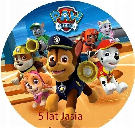 OPŁATEK ZDJĘCIE NA TORT Psi Patrol WSZYSTKIE POSTACIE 15044336998