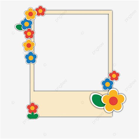 Polaroid Frames White Transparent Yellow Polaroid Frame Social Media