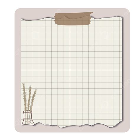 Sticky Notes Brown Png Image Sticky Notes Grid Cute Memo Paper Torn