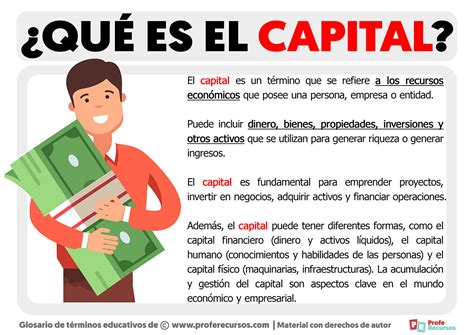 Qué es el Capital Definición de Capital
