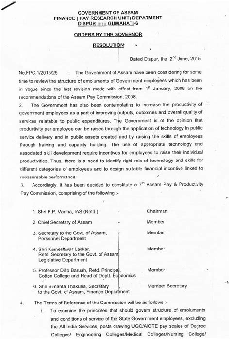 PDF 7th APPPC Pdfrecommendations Of The Assam Pay Commission The