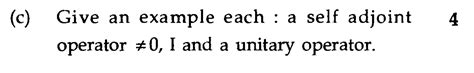 solved give an example each a self adjoint operator