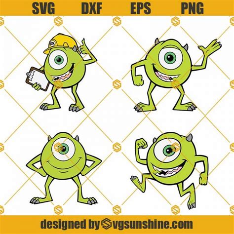 Monsters Inc SVG Bundle Mike And Sully SVG Files For Cricut Silhouette