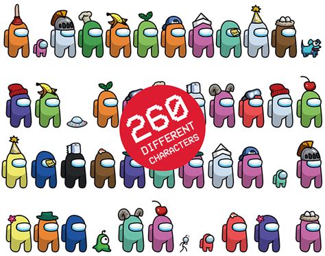 Among Us All Characters Sticker Adesivos Bonitos Desenhos Bonitos