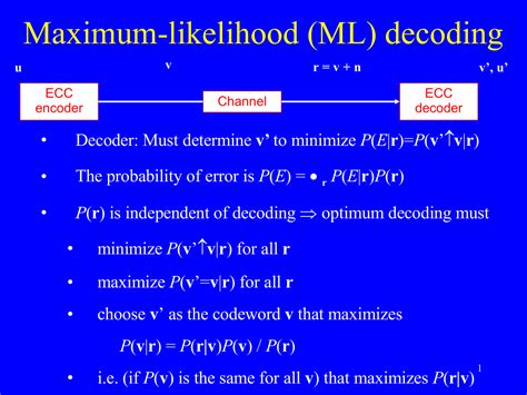 maximum likelihood ml decoding