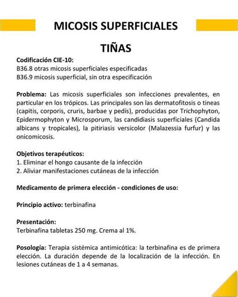 Micosis superficiales Tiñas Apuntes Médicos Diego Israel Tipan