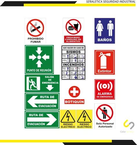 Kit Se Alamientos De Seguridad Protecci N Civil Regalo
