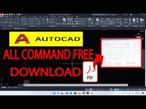 HOW TO DOWNLOAD FREE ALL AUTOCAD COMMANDS PDF AutoCAD Commands List