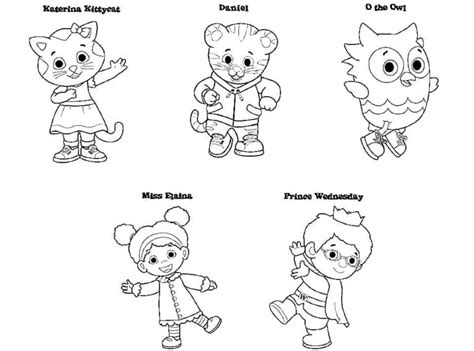 Dibujos De Daniel Tigre Para Colorear Imprimir A4