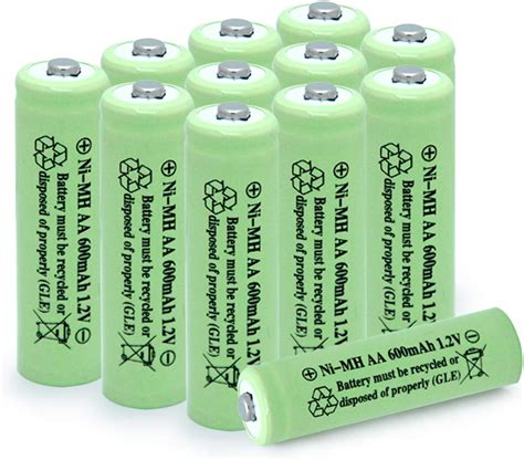 QBLPOWER Baterías de luz solar AA NIMH 600 mAh 12 V doble A recargable