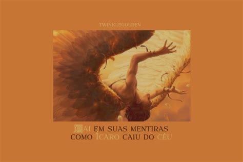 História Cai em suas mentiras como Ícaro caiu do céu História escrita