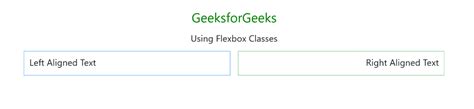 How To Left Right Align Text Within A Div In Bootstrap GeeksforGeeks